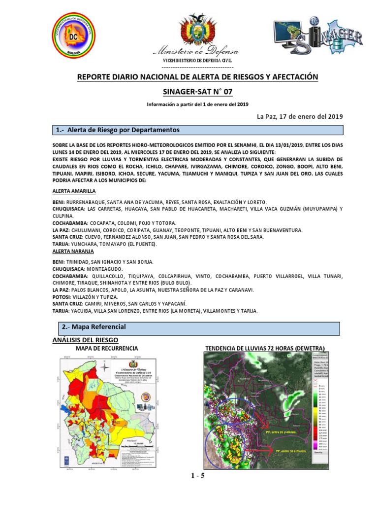 Alerta de Riesgos y Emergencias en Bolivia | PDF | Riesgo | La seguridad