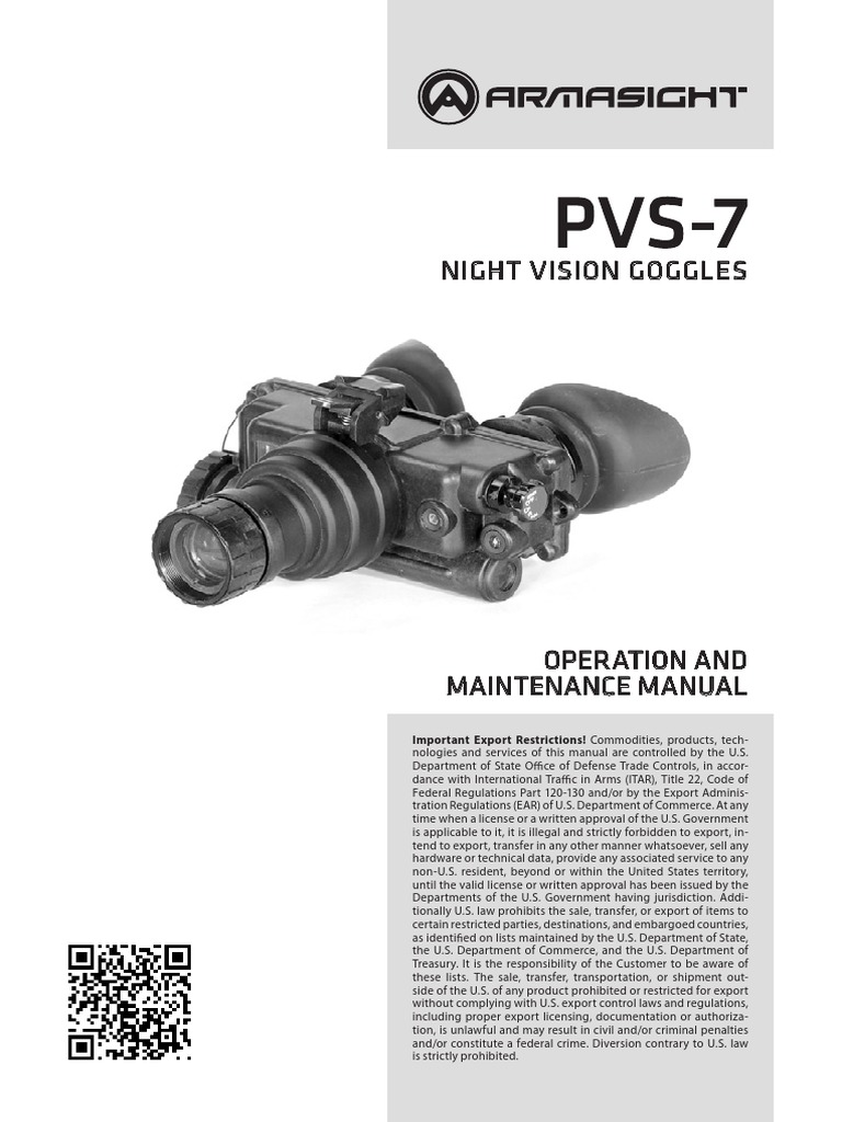 PVS 7 Manual v3 | PDF | Infrared | Nature
