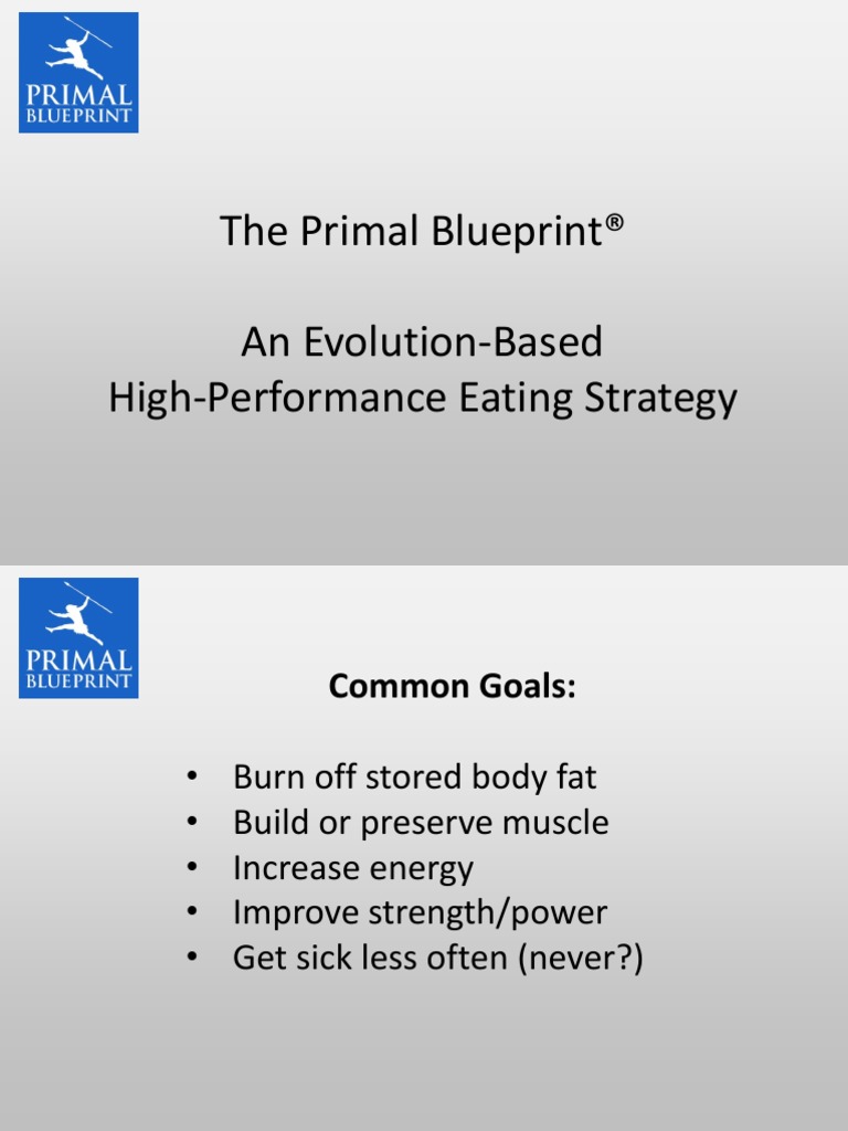 The Primal Blueprint With Mark Sisson Slides May13 | PDF ...