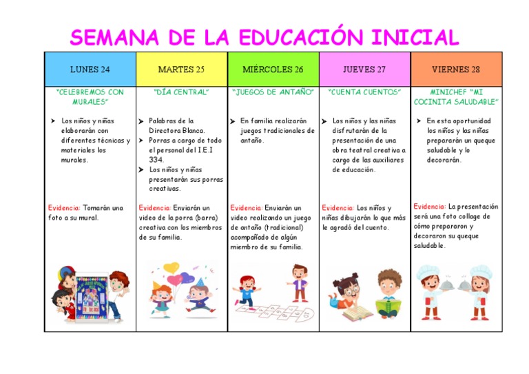 Semana de La Educación Inicial | PDF