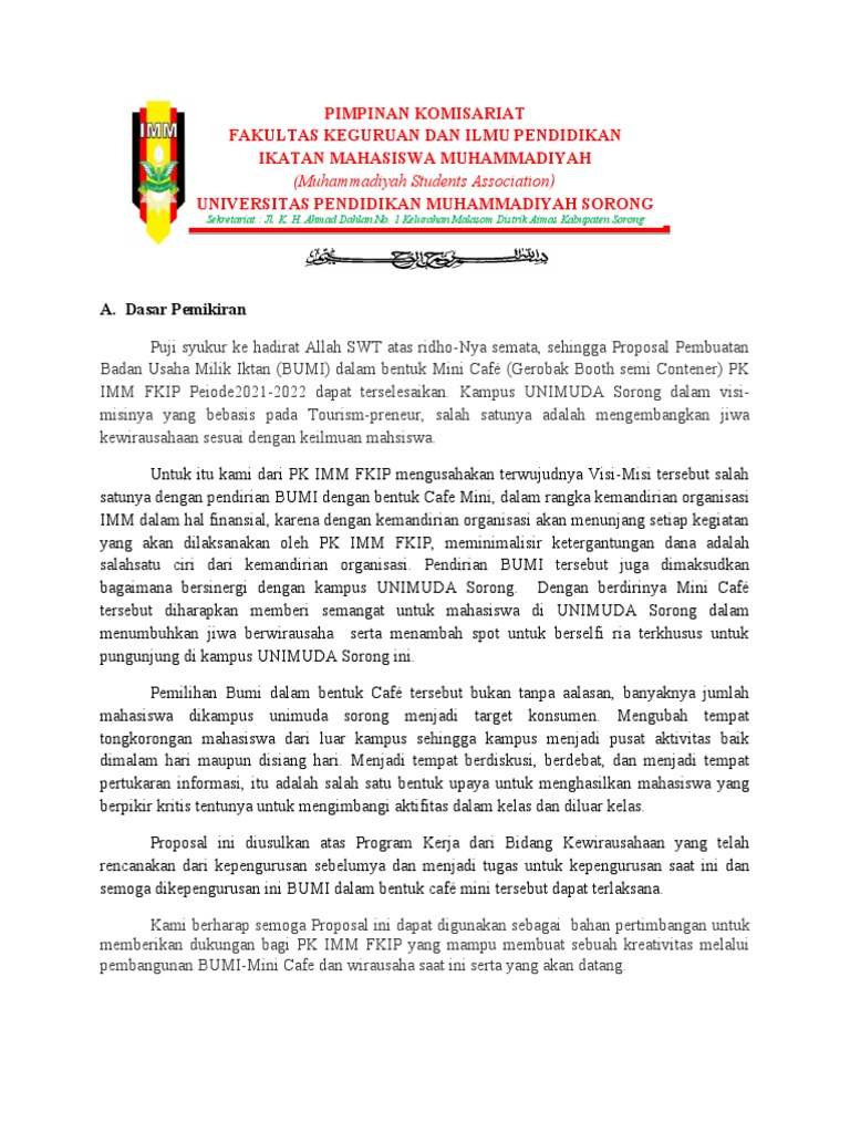 Proposal PK IMM FKIP | PDF