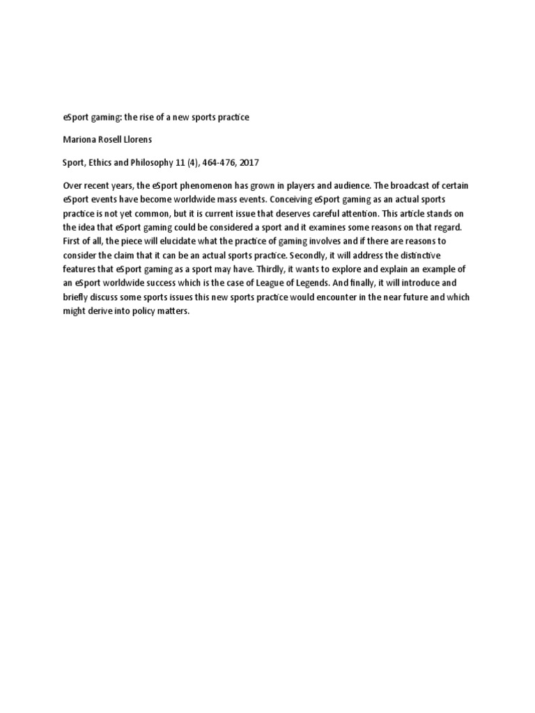 Esport Gaming - WPS Office | PDF