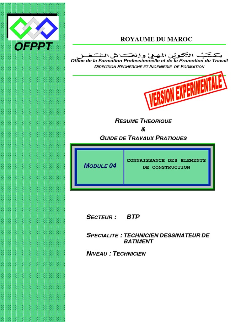 Module 04 Connaissance Des Elements de Construction | PDF