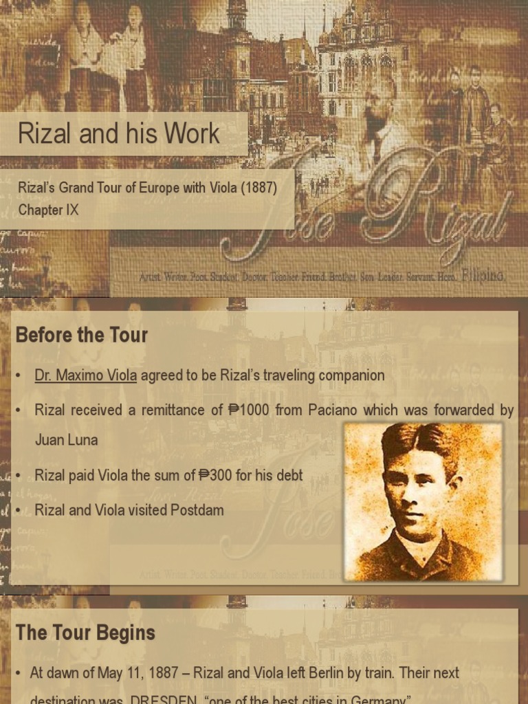 Rizal and His Work: Rizal's Grand Tour of Europe With Viola (1887 ...