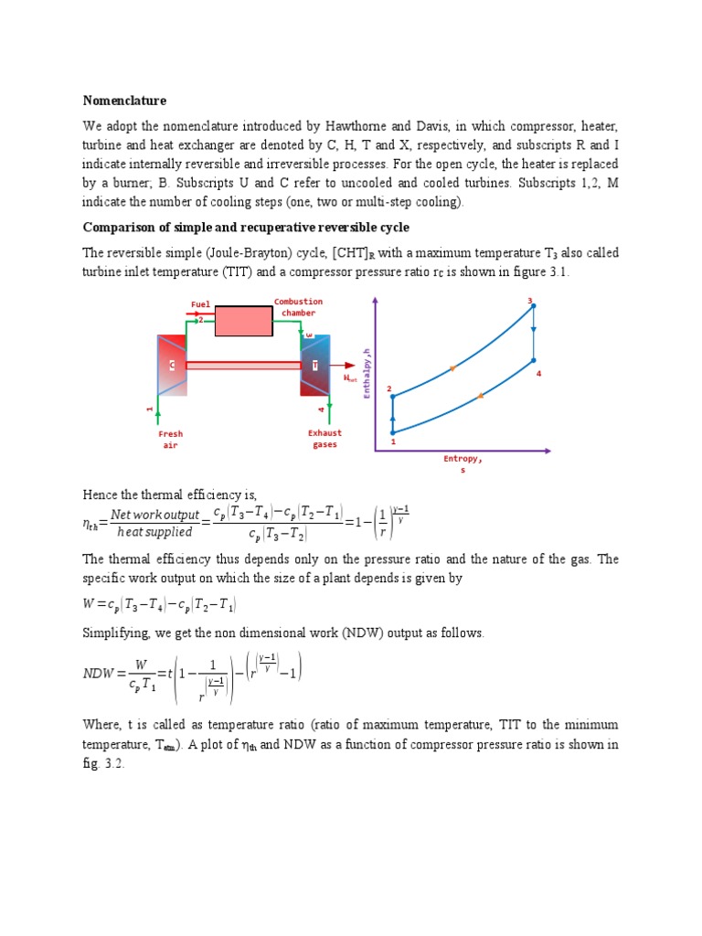 Reversible and Recuperative Cycle Analysis | PDF | Heat | Temperature