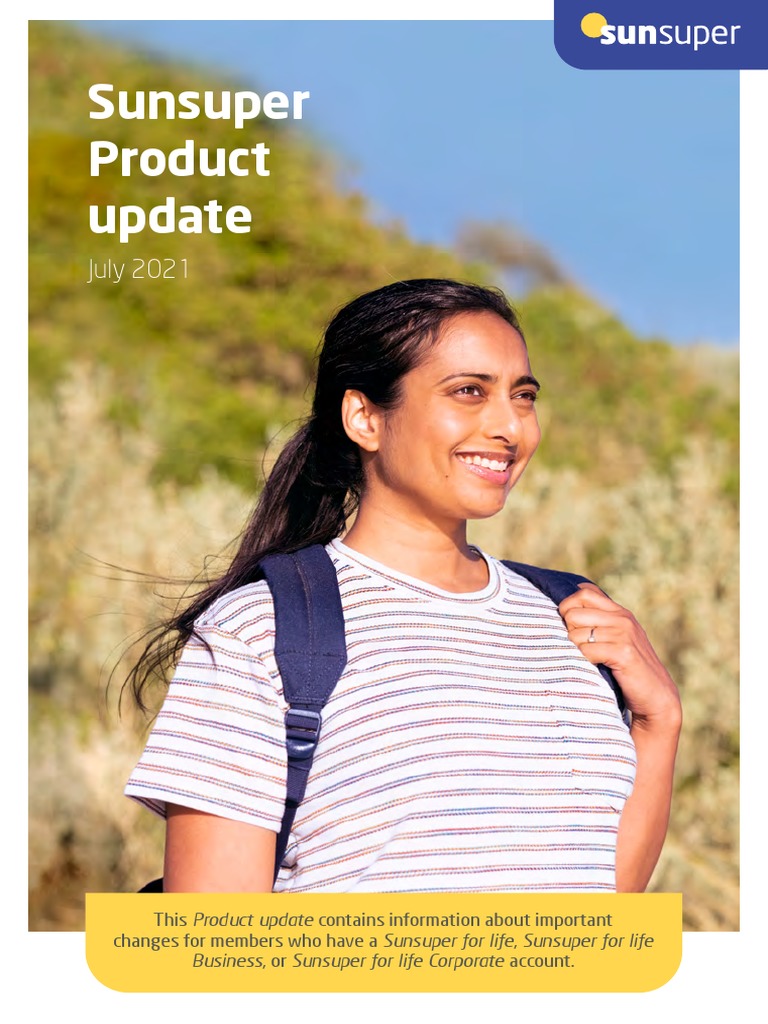 Sunsuper Product Update: July 2021 | PDF | Asset Allocation | Investing