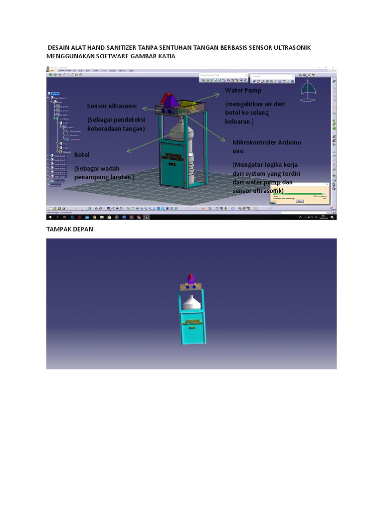 Project Hand Sanitizer Otomatis | PDF