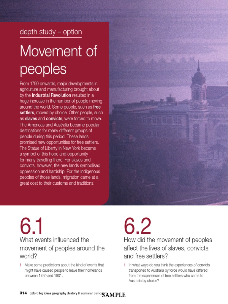 Movement of Peoples: Depth Study y Option | PDF | Great Famine (Ireland ...
