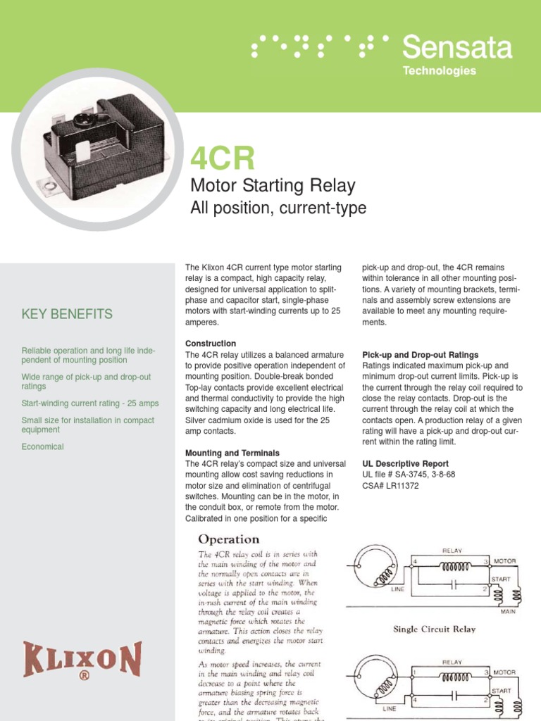 Oreck Starter Relay 402-2-705 | PDF | Relay | Electrical Engineering