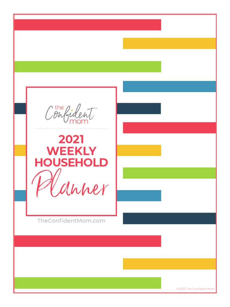 TCM 2021 Weekly Household Planner BLANK | PDF | Computing And ...