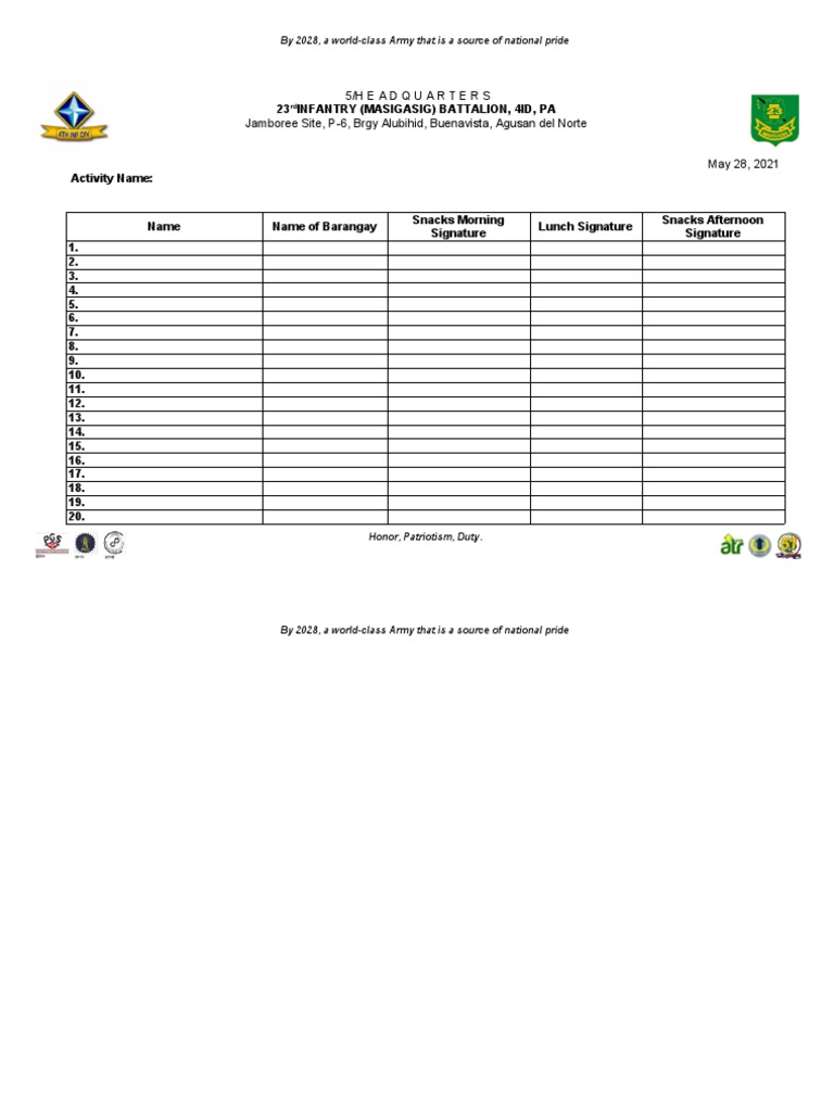 Attendance TUPAD | PDF