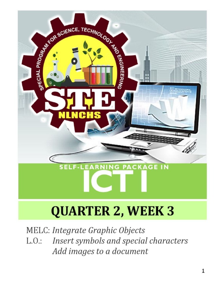 MELC: Integrate Graphic Objects L.O.:: Insert Symbols and Special ...