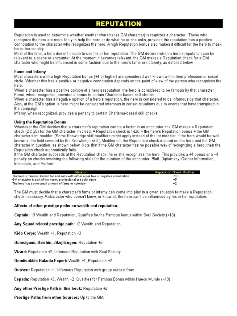 05 Reputation | PDF | Reputation | Cognition