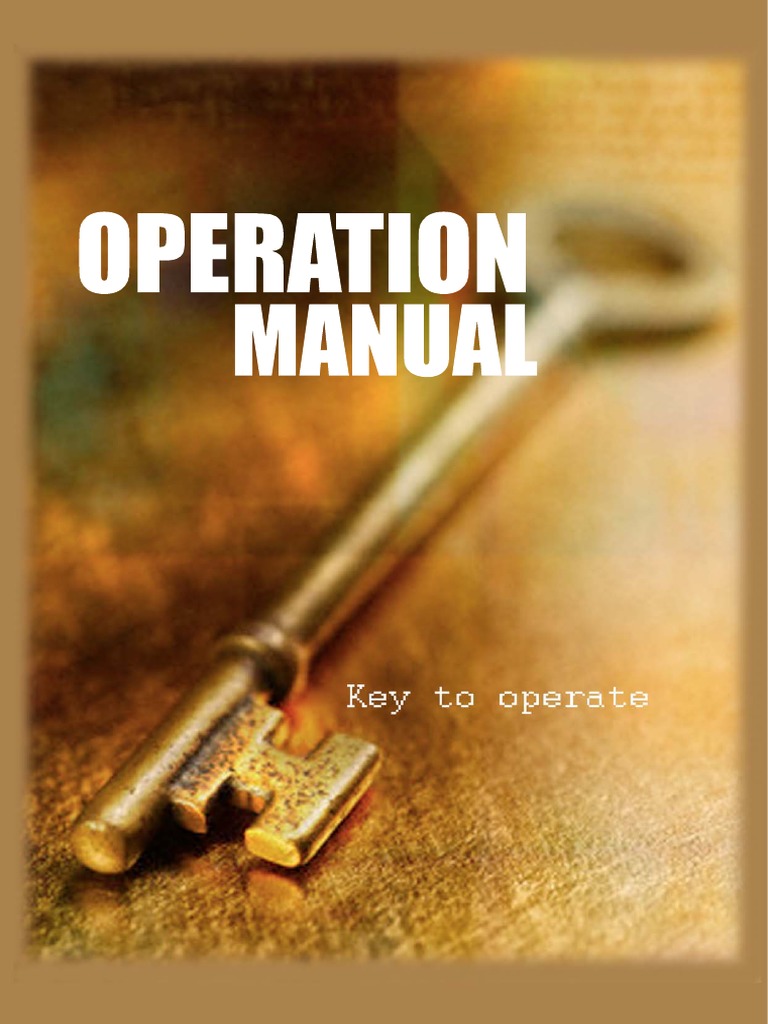 Overall Operation Manual | PDF | Cheque | Menu