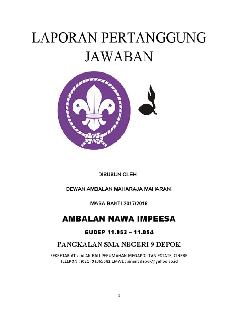 LAPORAN PERTANGGUNG JAWABAN Pramuka | PDF