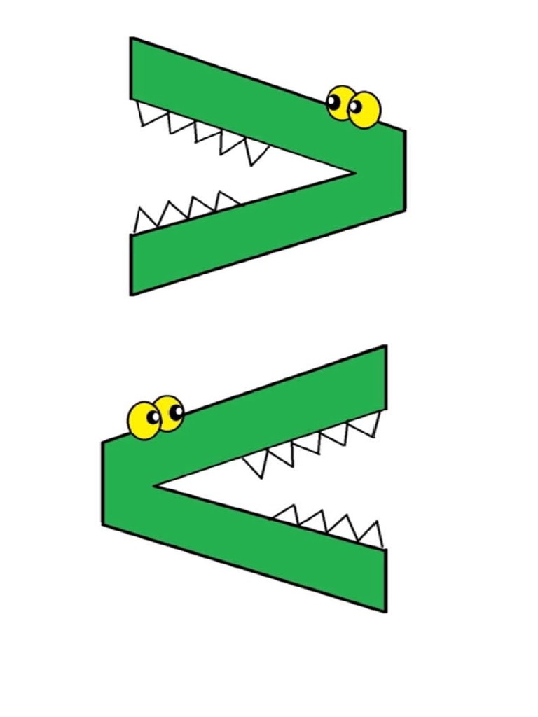 Comparamos Números Gratis Cocodrilo | PDF