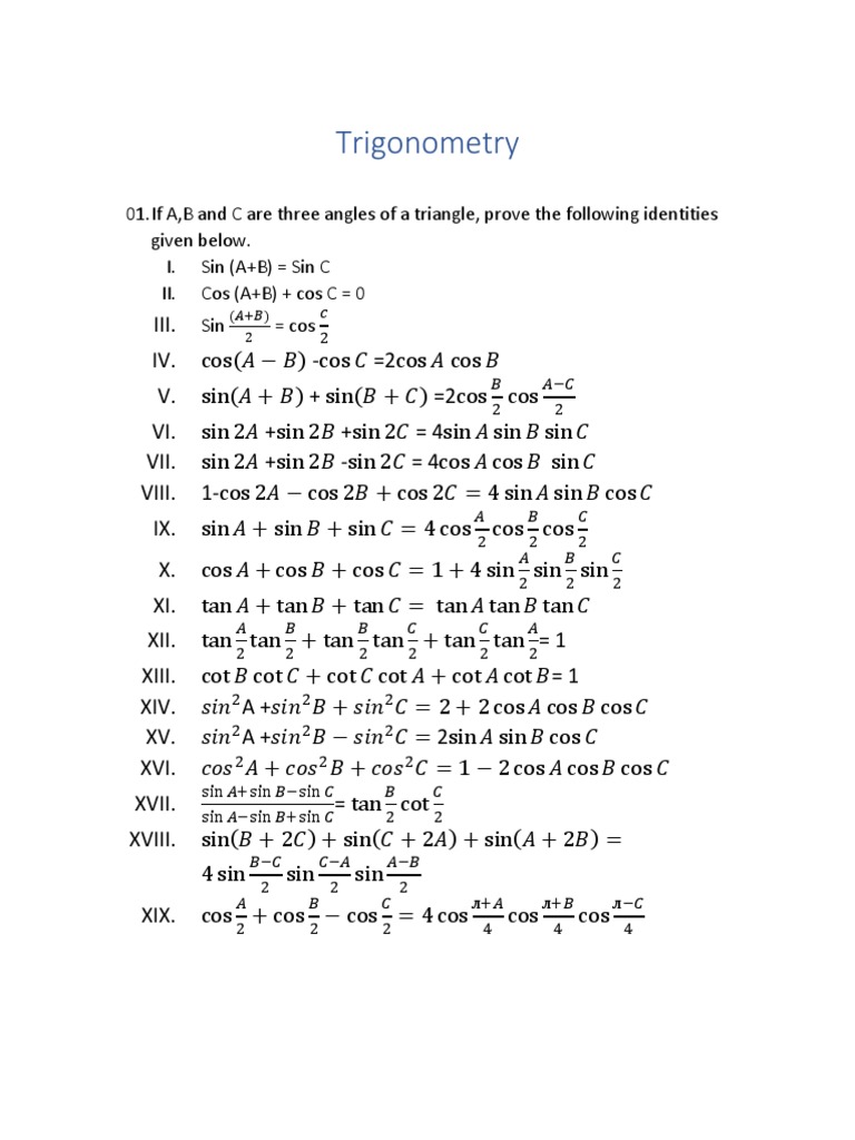 Trigonometry Tute 01 | PDF | Trigonometric Functions | Trigonometry