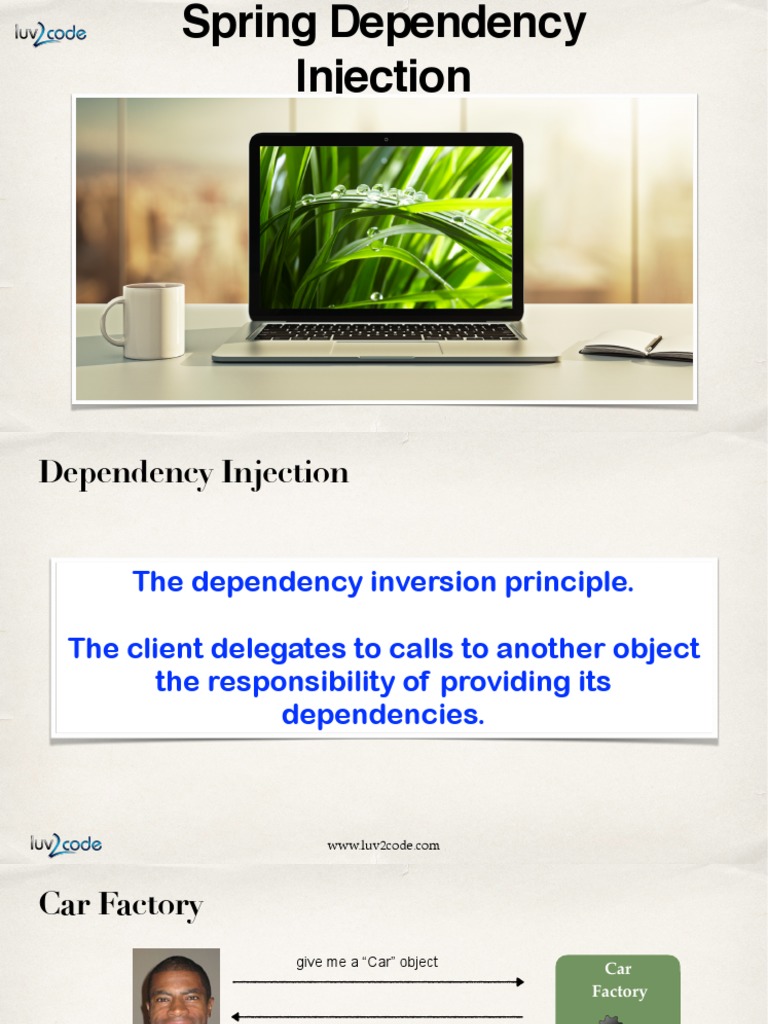 Spring Dependency Injection Overview | PDF | Class (Computer Programming) | Systems Engineering