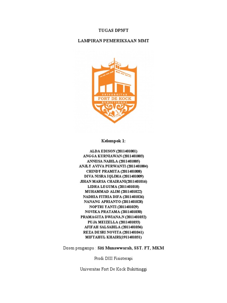 Pemeriksaan MMT Kelompok 1 | PDF