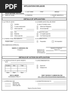 Form 6 Application For Leave | PDF | Leave Of Absence | Sick Leave