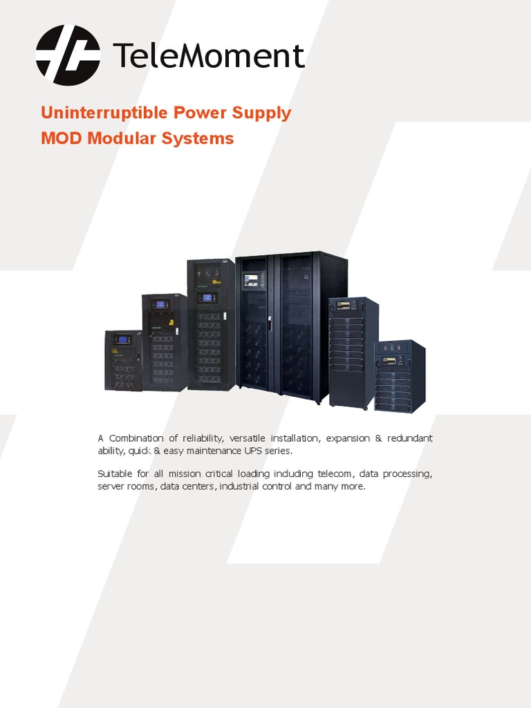 Advanced Modular UPS System with Redundant and Hot-Swappable Power ...