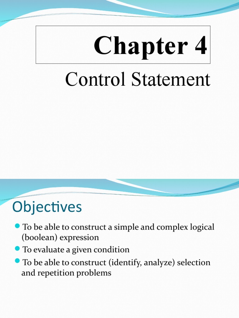 Chapter 5 - Control Statement | PDF | Control Flow | Computing