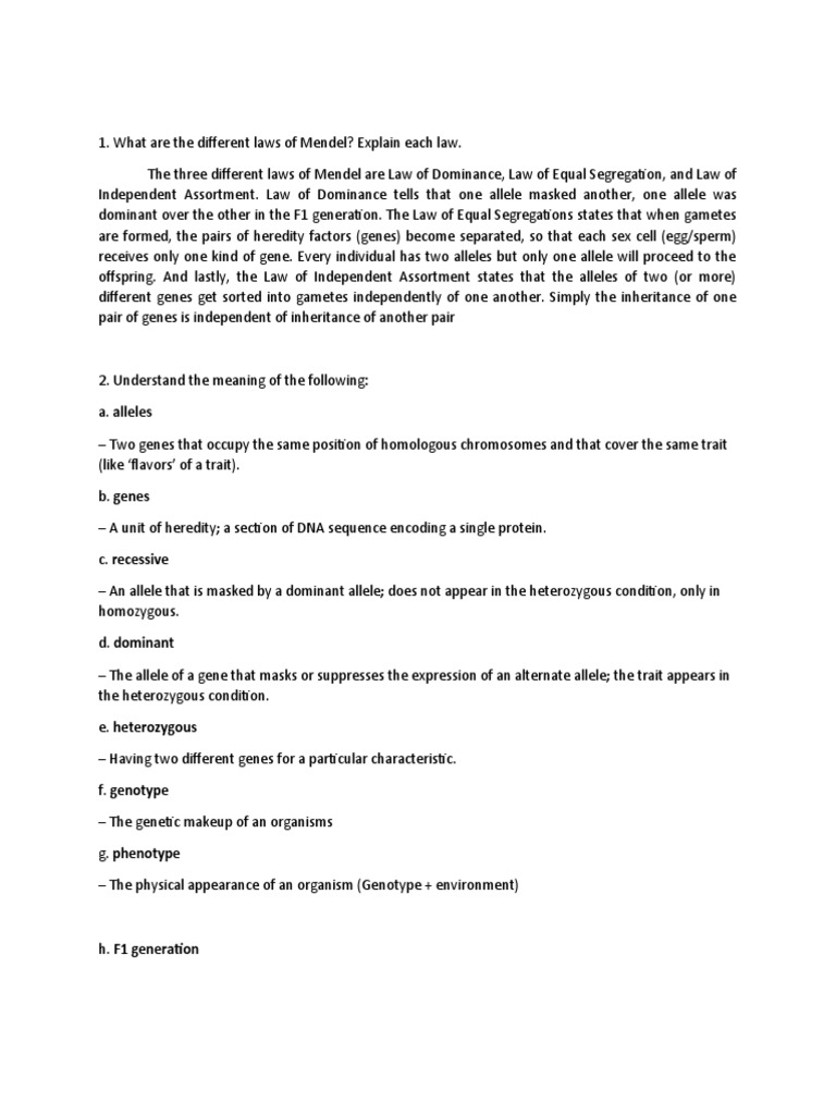 Introduction To Genetics | PDF | Dominance (Genetics) | Heredity
