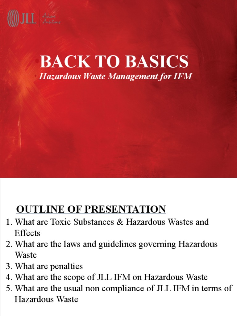 Hazardous Waste Management For IFM | PDF | Chlorofluorocarbon ...