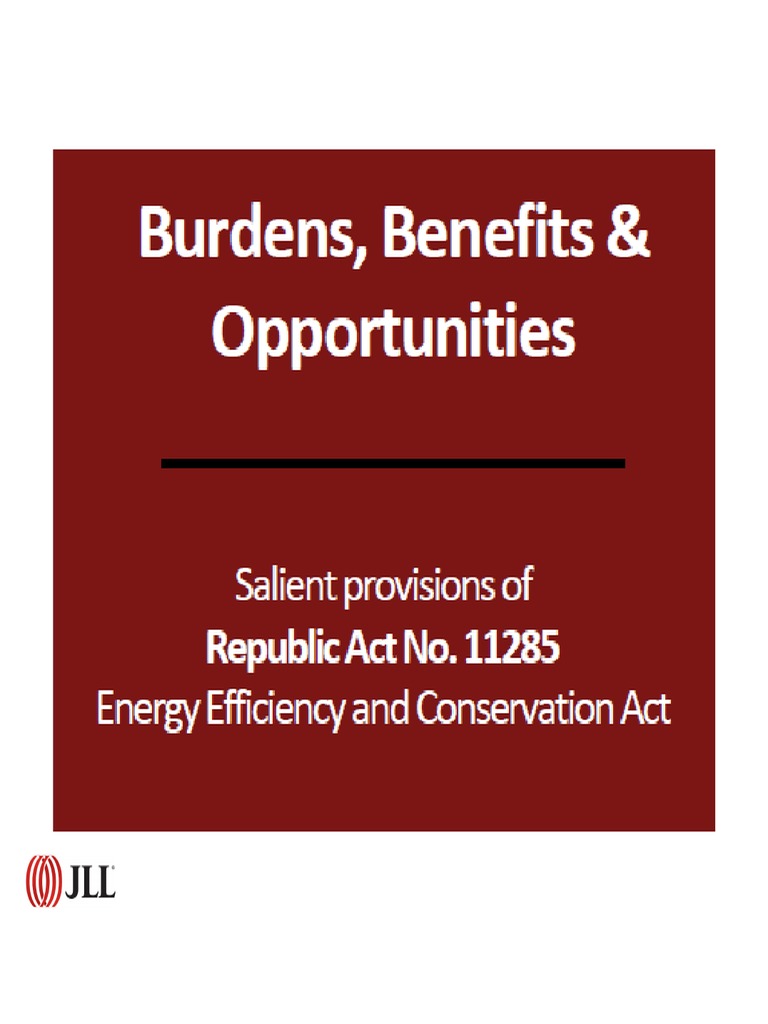 RA11285 Overview | PDF | Efficient Energy Use | Energy Policy