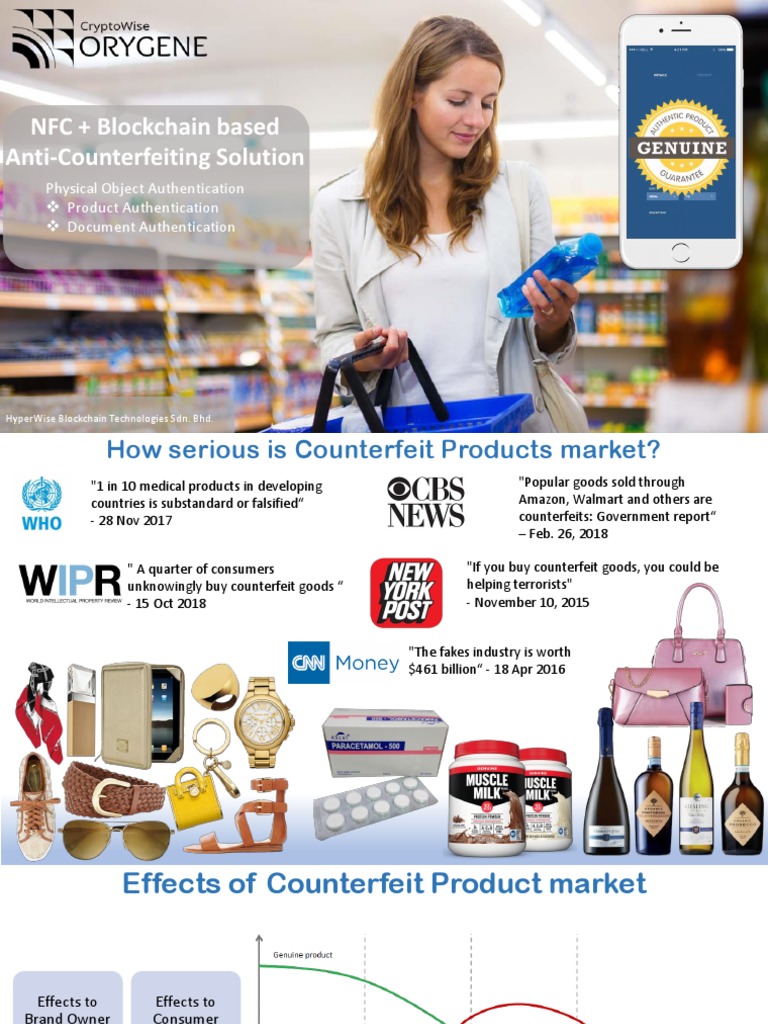NFC + Blockchain Based Anti-Counterfeiting Solution | PDF | Counterfeit | Authentication