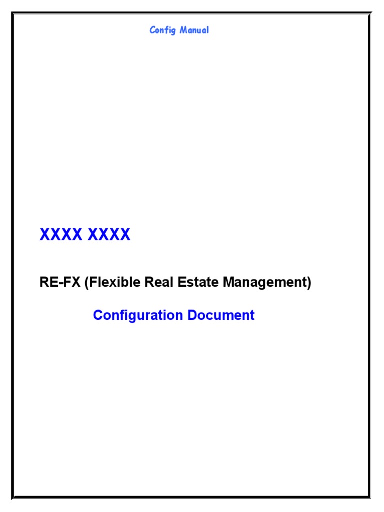 Toaz - Info Refx Configuration Document PR | PDF | Payments | Lease