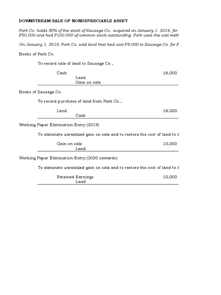 5 Intercompany Gain - Ppe | PDF | Consolidation (Business) | Retained ...