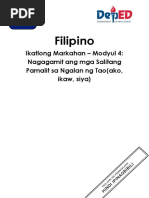 Filipino1 - Q3 - Module14 - Mga Babala Sa Paligid - v1 | PDF