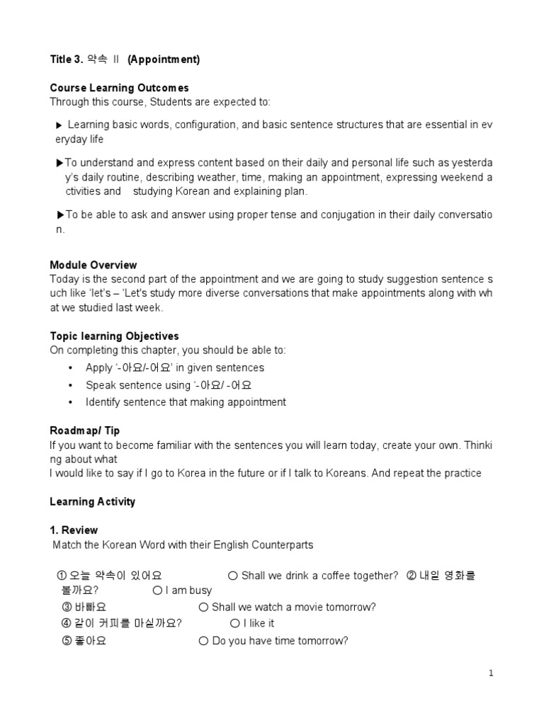 Module 3 Korean | PDF | Korean Language | Language Families