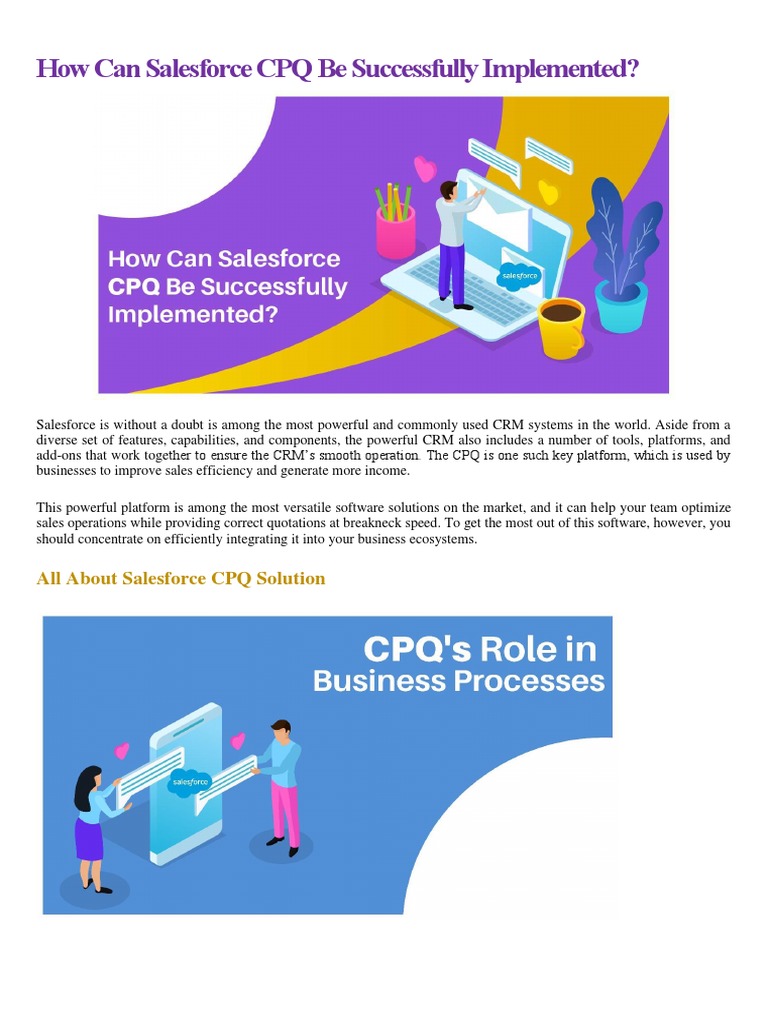 How Can Salesforce CPQ Be Successfully Implemented | PDF | Customer ...
