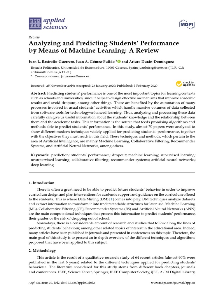 Analyzing and Predicting Students Performance by Means of Machine ...