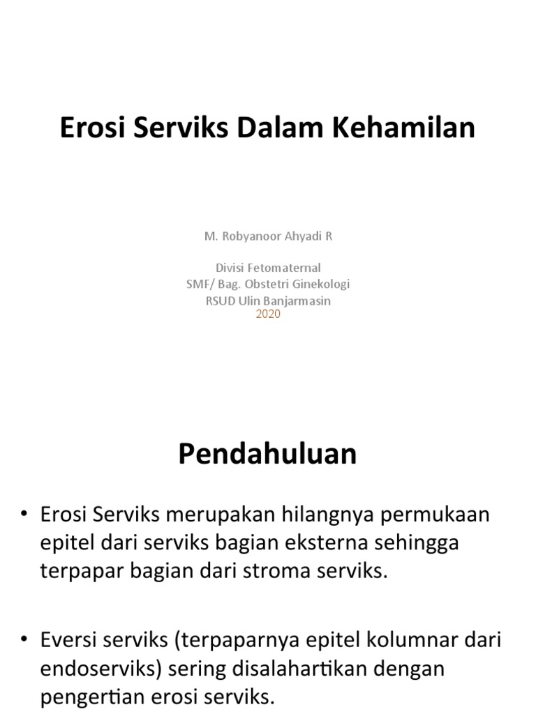 Erosi Serviks | PDF