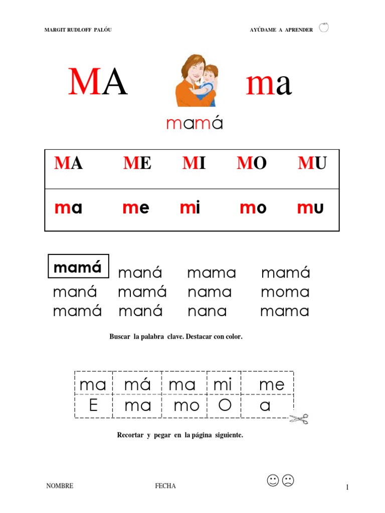 Lectura De Silaba Ma,me,mi,mo,mu Worksheet Live Worksheets, 60% OFF