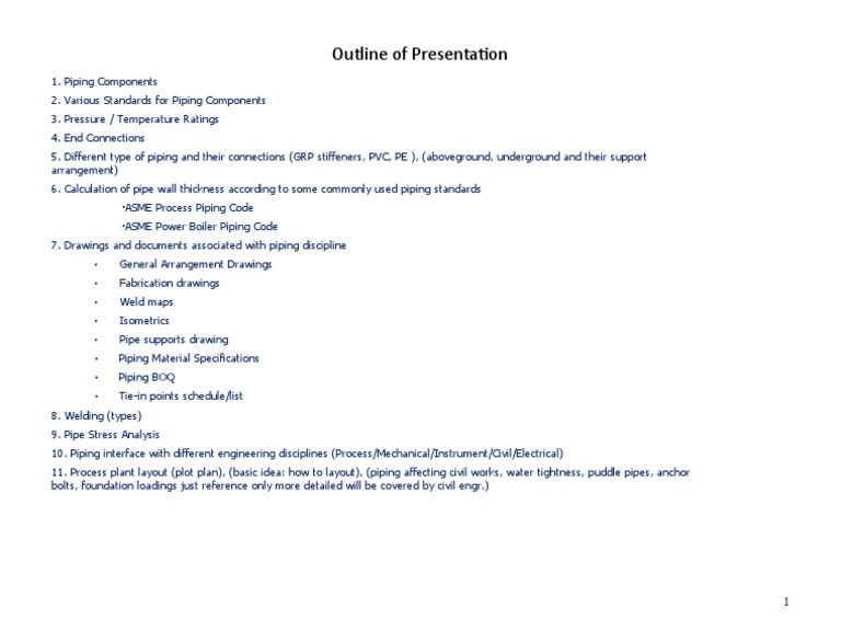 Working File Piping Presentation | PDF | Science & Mathematics