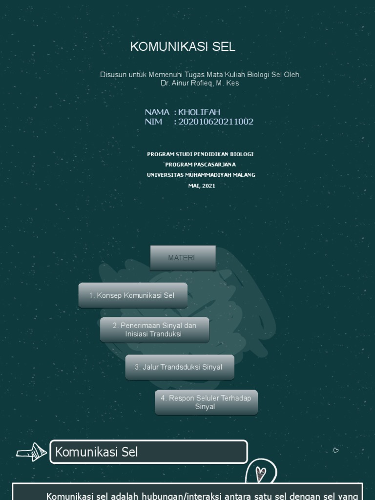 Komunikasi Sel | PDF | Pengembangan Diri | Kesehatan Holistik