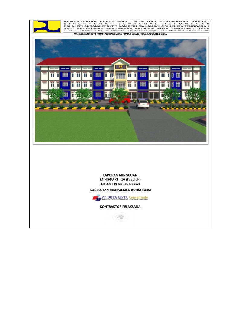Laporan Progres Minggu 10 | PDF
