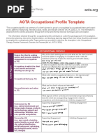 AOTA Occupational Profile Template PDF | PDF | Occupational Therapy ...