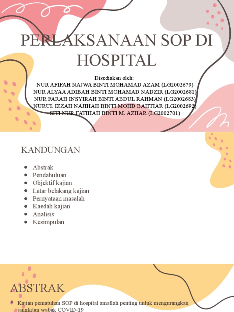 Sop Di Hospital | PDF