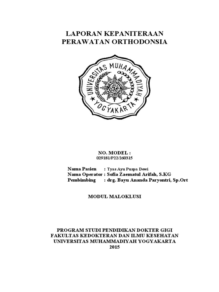Dokumen - Tips Laporan Ortho Ayuk | PDF
