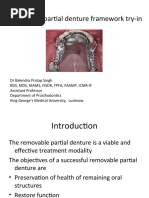 RPD Framework Try in | PDF | Dentures | Dentistry Branches