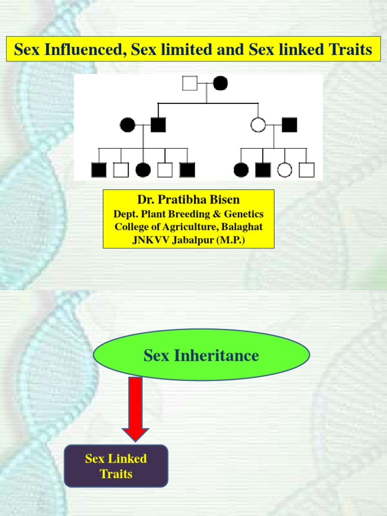 Sex Influenced, Sex Limited and Sex Linked Traits: Dr. Pratibha Bisen ...