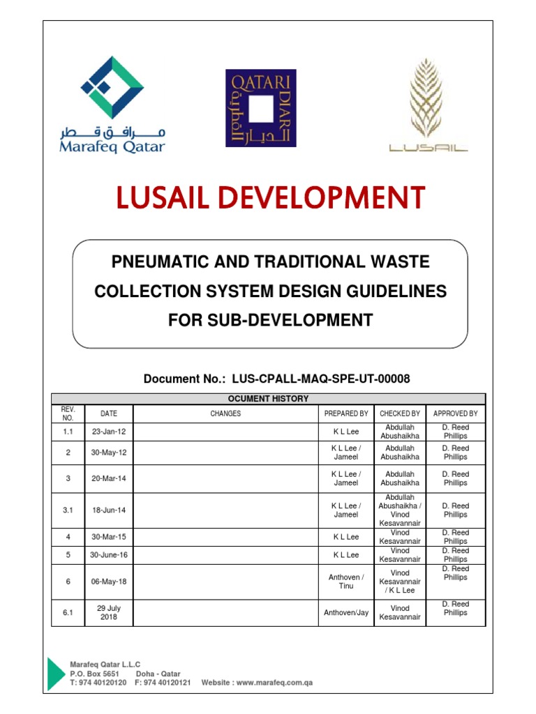 Guidelines for Designing Pneumatic and Traditional Waste Collection ...