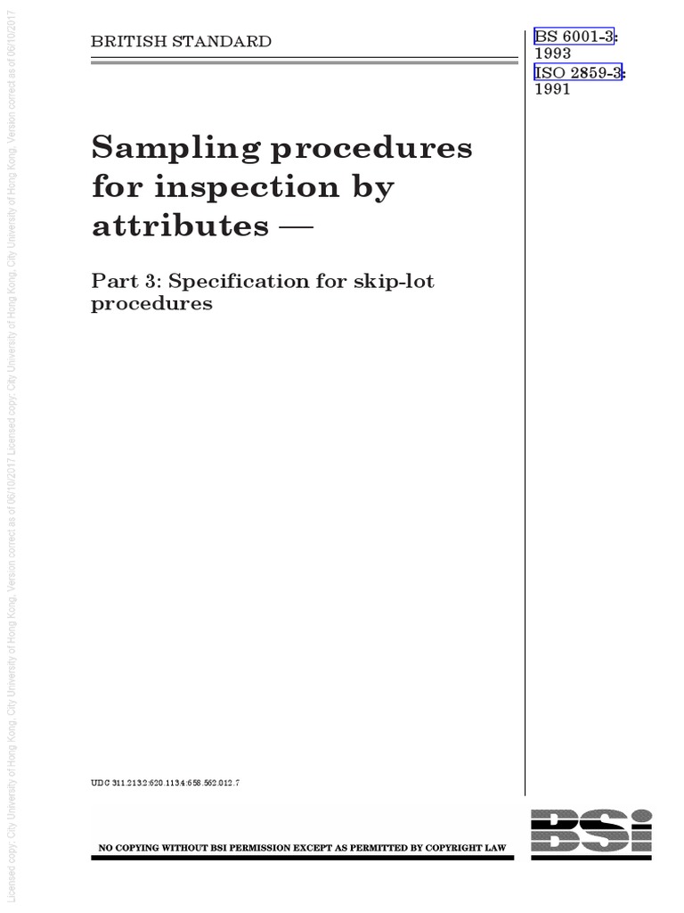 BS 6001-3-1993 - (2017-10-06 - 02-55-05 Am) | PDF | Iso 9000 ...