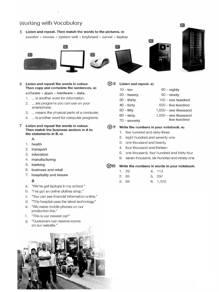 Ejercicios de Repaso de Vocabulario 1 | PDF