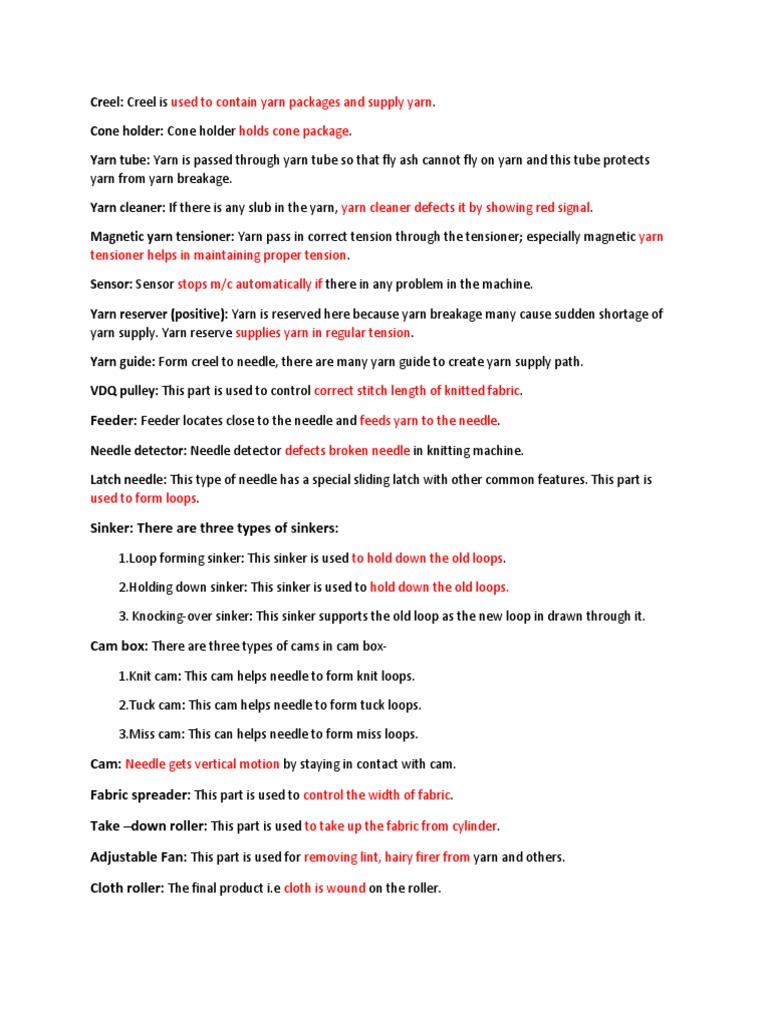 Creel | PDF | Knitting | Yarn